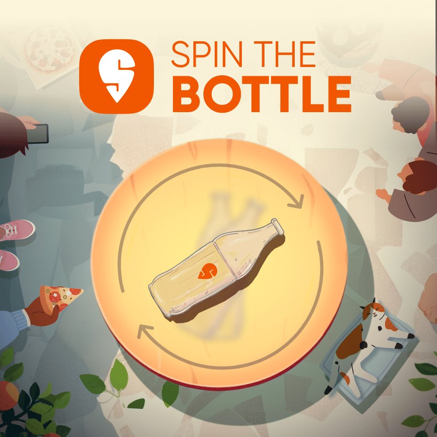 Swiggy Presents ‘Spin The Bottle’ Game!